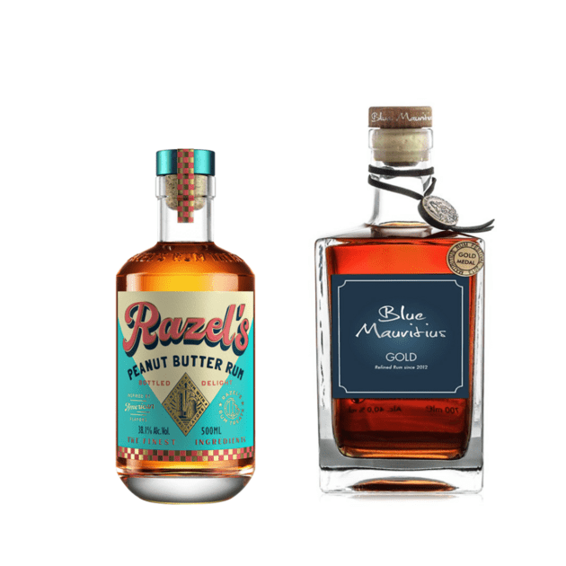Blue Mauritius Gold Rum + Razel’s Peanut Butter Rum - Tmavý rum | Alko90.sk